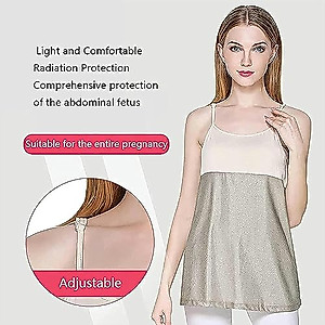 Anti-Radiation Clothing EMF Maternity Clothes, Maternity Scarf Protective Fabric Against Radiation in Silver Fiber Stretching Driver Breathing Reducing The