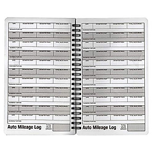 Auto Mileage & Expense Notebook – Vehicle Mileage Log, Miles Log Book to Track Over 400 Rides or Sessions, Track Odometer for Business Driving or Rideshare Apps – 5 x 8 Inches, 60 Pages (Pack of 1)