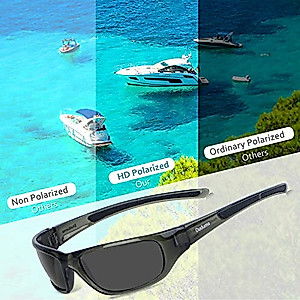 Duduma Tr8116 Polarized Sports Sunglasses for Baseball Cycling Fishing Golf Superlight Frame