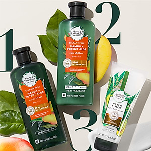 Herbal Essences bio:renew Sulfate Free Shampoo & Conditioner 13.5 Fl Oz each, and Curl Cream 6.8 Fl Oz Set â€šÃ„ì With Mango + Potent Aloe, Complete Curly Hair Care for Defined Curls