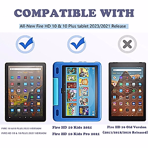 TiKeDa (3 Pack) Designed for All-New Fire HD 10 / Fire HD 10 Plus Tablet 10.1 inch (13th/11th Generation, 2023/2021 Release) Screen Protector, Tempered Glass High Definition Clear Shield