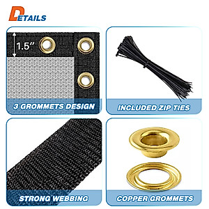 TANG Privacy Fence Screen Light Gray 6'x19'10" Heavy Duty Commercial Windscreen Residential Fence Netting Fence Cover 88% Privacy Blockage with Excellent Airflow 3 Years Warranty