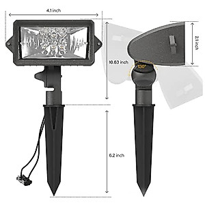 VENUS MANUFACTURING 2 Pack Low Voltage Wall Wash Lights 12V LED Landscape Lighting 18 Watt 600 Lumen Flag Light 2700K Warm White Metal Outdoor Spotlight Black Trees Light for Garden & Yard