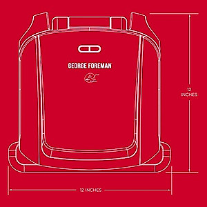 George Foreman 4-Serving Removable Plate Grill and Panini Press, Black, GRP1060B