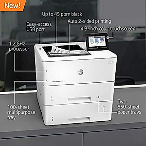 HP Laserjet Enterprise M507dn with One-Year, Next-Business Day, Onsite Warranty (1PV87A) (Renewed)