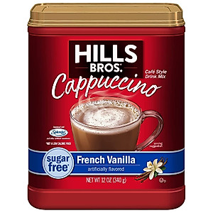 Hills Bros. Flavor Coffee (Sugar-Free French Vanilla, 12 Ounce (Pack of 2)