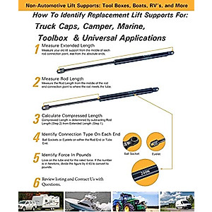 2Pcs Rear Back liftgate tailgate Hatch trunk Struts Lift Supports Compatible With 2004-2008 PACIFICA (Note: Sport Utility 4-Door) Shock Gas Spring Prop Rod