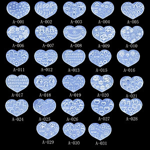 HELYZQ 28Pcs Mini Nail Art Silicone Mold Leaves Flower Animals Template Resin Molds Kit