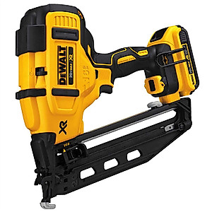 Dewalt DCN660D1R 20V MAX 2.0 Ah Cordless Lithium-Ion 16 Gauge 2-1/2 in. 20 Degree Angled Finish Nailer Kit (Renewed)