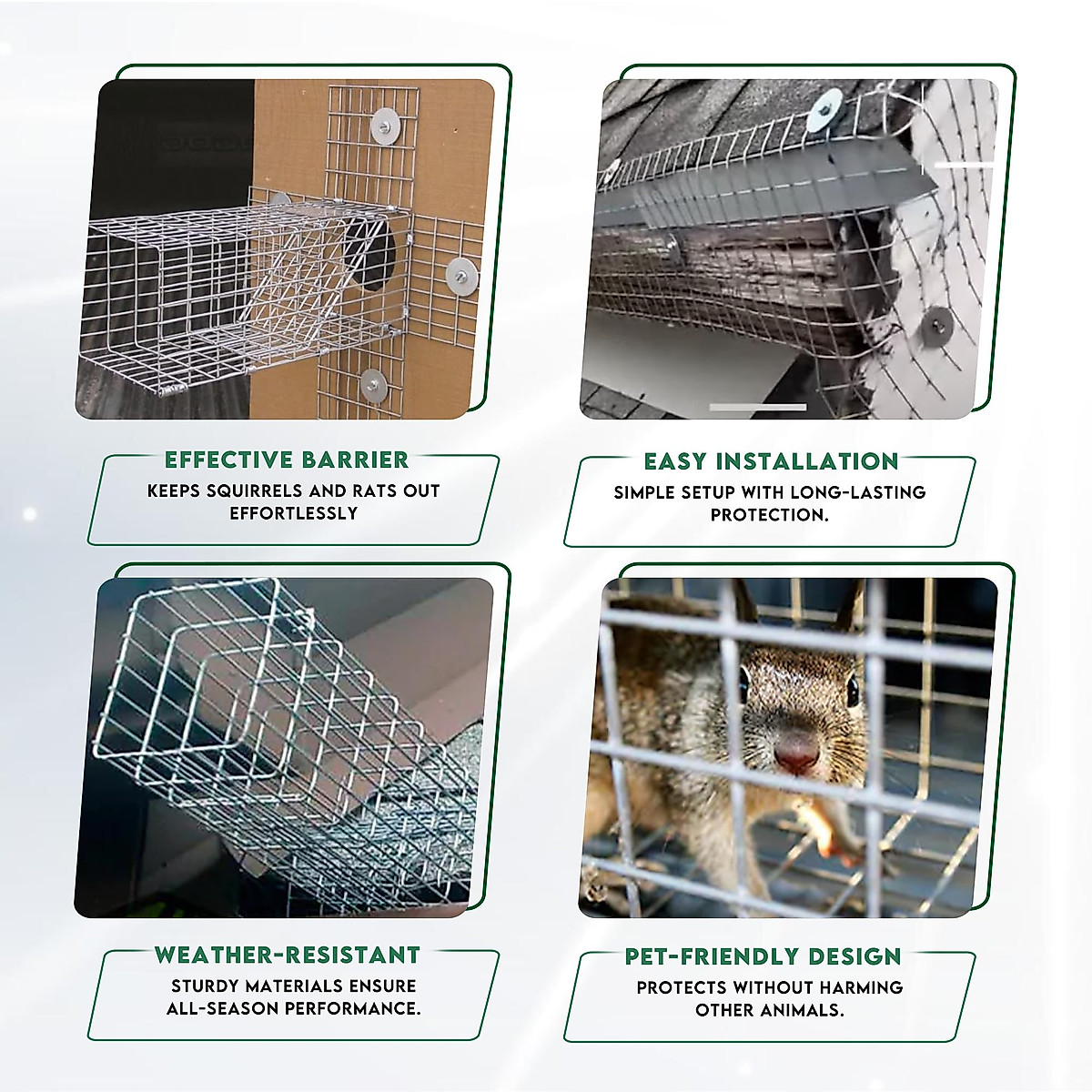 Rhino Excluders® S33 One Way Door for Removal of Squirrels, Chipmunks and Rats