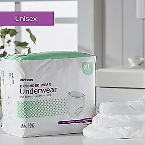 McKesson Extended Wear Underwear, Incontinence, Maximum Absorbency, XL, 48 Count