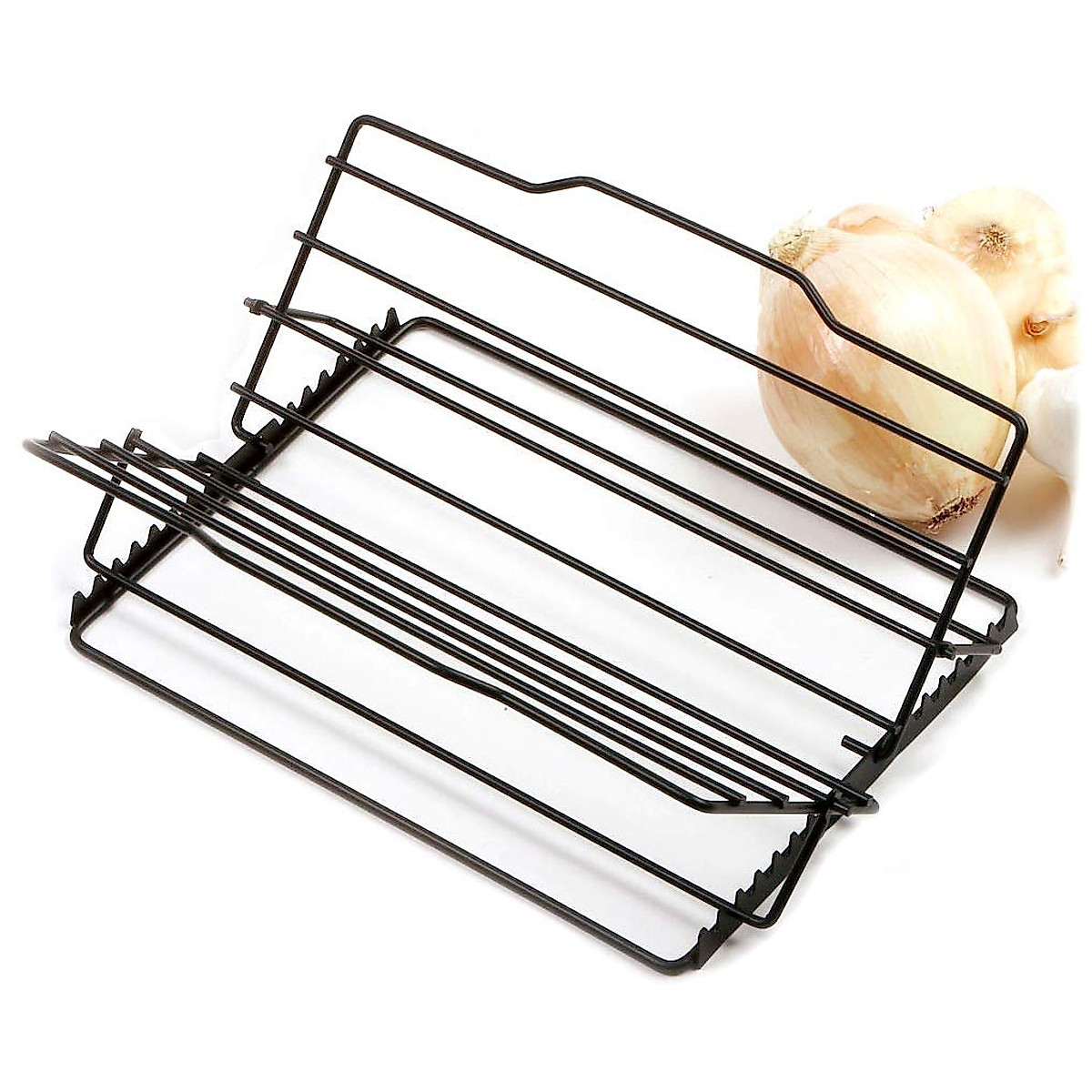Norpro Nonstick Adjustable Roasting Rack Heavy Duty | Adjust to 7 positions | 2-Count
