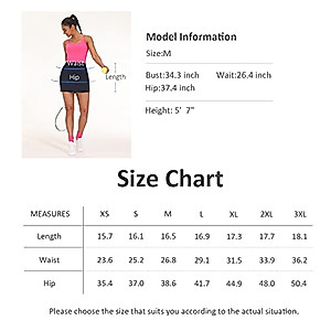 THE GYM PEOPLE Women's Golf Skort Tennis High Waist Lightweight Athletic Casual Skirts Built-in Shorts with 4 Pockets White