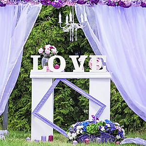 12 Inch White Wood Letters, Extra Large Unfinished Wooden Letters for Wall Decor, Printable Alphabet Letters Free Standing Solid Letters for Home Bedroom Wedding Birthday Party DIY Craft, Letter K