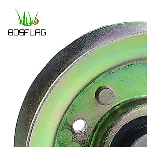 BOSFLAG 173437 Pulley Replaces AYP 165888, 131494, 155191, 173438, 532173438, 532173437, 597025001, 532155191, 532131494 for Husqvarna YTH1542XP, YTH18542, YTH 2042, Craftsman LT1000, LTX1000 Tractors