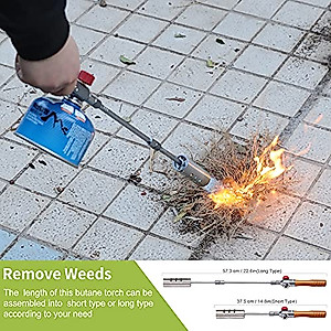 Portable Grill Torch ,Charcoal Starter and Lighter,Weed Torch ,Garden Torch ,Blow Torch for Weed Wood Charcoal Lighter Fireplace Lighter Campfire (Gas Canister Not Included)