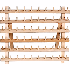 Dritz Wooden Thread Rack, 4 Pack, Smooth Wood