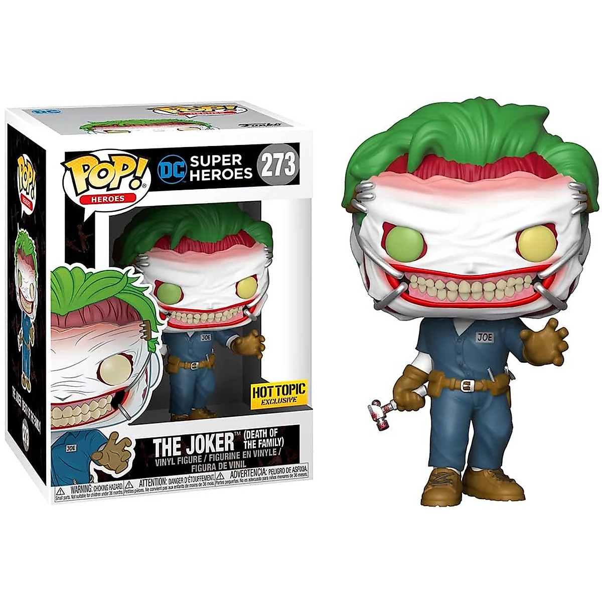 Funko DC Super Heroes Pop! Heroes The Joker (Death Of The Family) Vinyl Figure Hot Topic Exclusive MULTI NONE