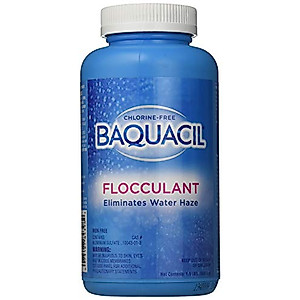 BAQUACIL 84398 Flocculant Water Haze Eliminator Swimming Pool Clarifier, 1.5 lbs