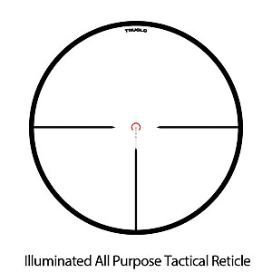 TRUGLO Omnia Tactical Hunting Shooting Durable Fogproof Shock Resistant 30mm One-Piece Aluminum Tube Illuminated All Purpose Tactical Reticle Riflescope | Flip-Up Lens Cap Included | 6 1-6X24 30MM