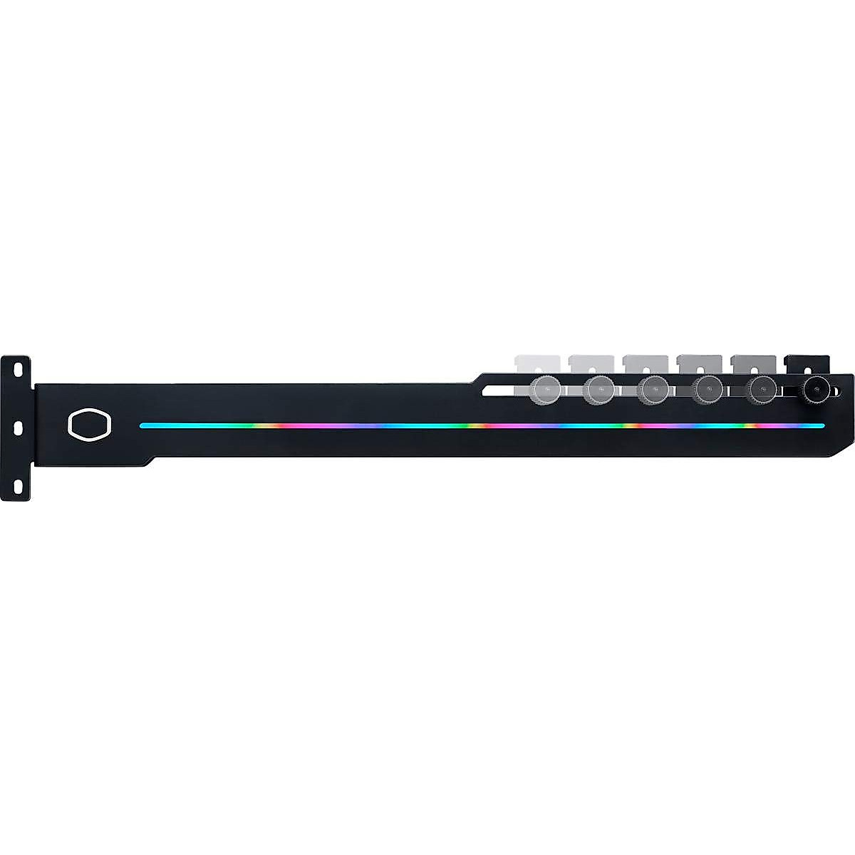 Cooler Master ELV8 Addressable RGB Vertical Universal Graphic Card Holder, Built-in ARGB Strip, Adjustable Length & Height Support (MAZ-IMGB-N30NA-R1) Black
