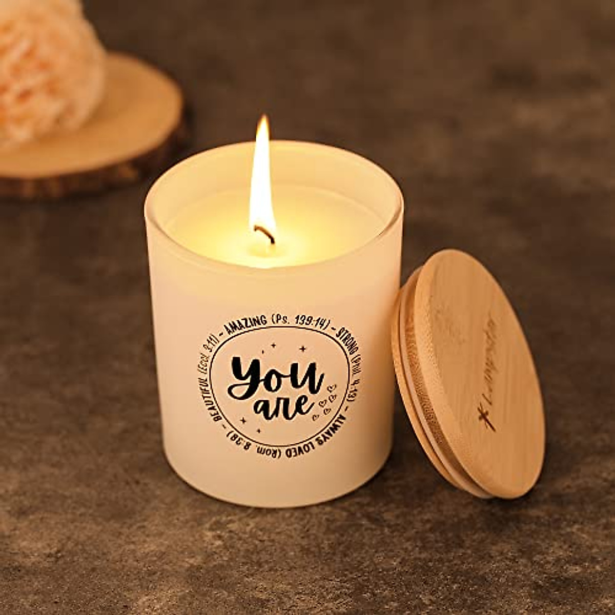 Candle Gift for Coworkers, Boss, Best Friend, Teacher, Nurse, House Warming, Going Away Candle Lavender (You are Amazing - Lavender, 10oz)