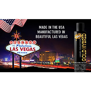 Wet Gold Hybrid Silicone & Water Based 9 Ounce Blended Luxury Lube, Premium Personal Lubricant Long Lasting Life for Condom Compatible Ph-Balanced Hypoallergenic Glycerin & Paraben Free Intimacy