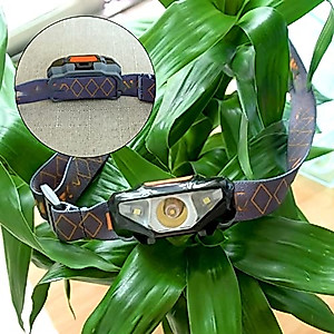 ICOBES Headlamp Mini Head Lamp 3 Modes Waterproof COB LED Flashlight Headlight Headlamp Torch Lanterna with Headband Use