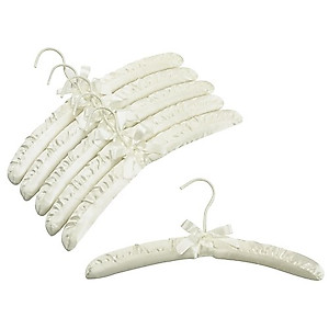 Only Hangers Ivory Satin Padded Hangers - Pack of (6)