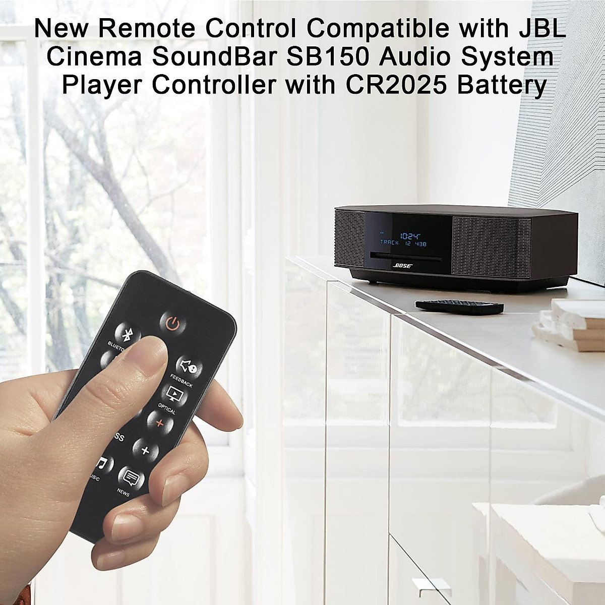 CHUNGHOP New Remote Control Compatible with JBL Cinema SoundBar SB150 Audio System Player Controller with CR2025 Battery