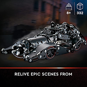 LILCRUIBAO Erector Sets for Boys Age 8 9 10 11 12-16 and Older, 332 Pcs Batman Model Car Building Set for Kids Ages 8-12 Year and Up Metal STEM Educational Toy for Kids Boys Girls or Adults