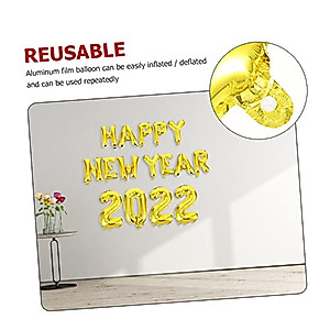 NOLITOY Christmas Decorations 1 Set balloon letter banner gold garland number ballons nativity decor streamers gold silver glitter transparent Party Supplies Party Decoration girl Gift