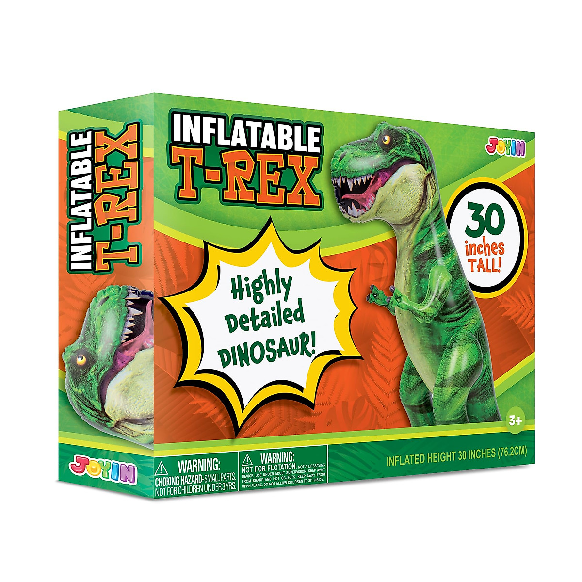 JOYIN 30” T-Rex Dinosaur Inflatable, Tyrannosaurus Rex Inflatable Dinosaur Toy for Party Decorations, Dinosaur Birthday Party Gift for Kids and Adults