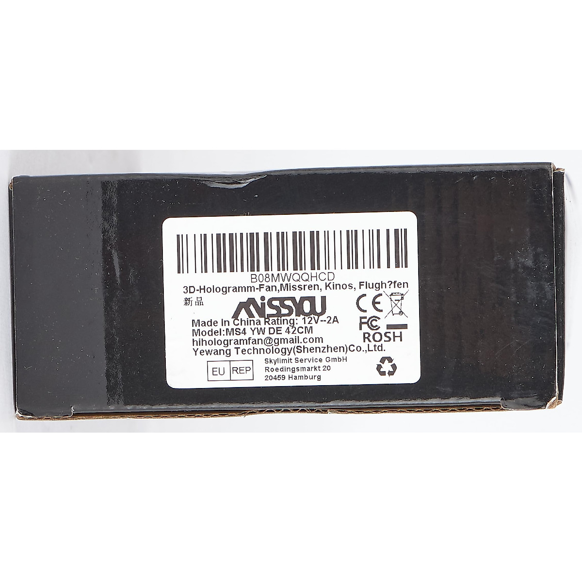 3D Hologram Fan,16.5 Inch 3D Hologram Projector Advertising Display with 1.2 Inches Thick, 700 Video Library and 224 LED for Business Store Signs,Bar,Casino,Party,Halloween Missyou