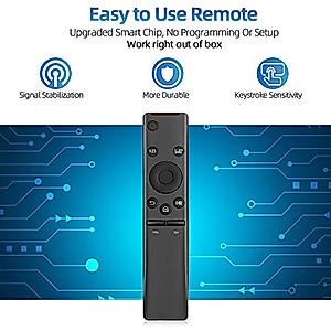 Gvirtue Universal Remote Control Support Samsung 2K 4K 8K 3D HD UHD Curved LED QLED Smart TVs and Old TVs BN59-01259B/D/E BN59-01241A /60A/66A UN32/40/43/49/50/55/58/65/75 KS/KU/MU 6/7/8/9 Series