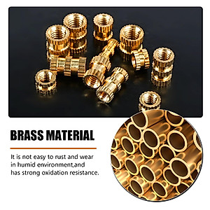 Canitu 420Pcs Threaded Inserts,M2 M3 M4 M5 Female Thread Metric Knurled Embedment Nuts Assortment Kit Brass Heat Set Insert for 3D Printing Components Injection Molding