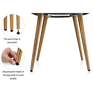 GreenForest Dining Chairs Set of 2, Modern Velvet Kitchen Room Chair Upholstered Accent Leisure Side Chairs with Metal Legs, Gray