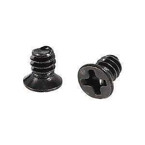 uxcell #6-32 x 13/64" Phillips Flat Head Screws Fastener Black for Laptop PC TV Fan Switch 180pcs
