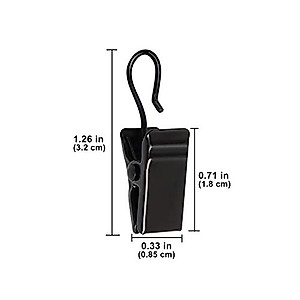 50pcs Awning Lights Curtain Clips Stainless Steel Curtain Clip Hooks Curtain Hooks Bulldog Clips siding Clips for Hanging Tablecloth Towel Clips for Camping Tents Home Decoration Photos Art Craft.