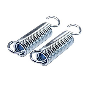 3-1/2inch Overall Length [3-1/4 Inside Hook to Hook] Recliner Sofa Chair Mechanism Tension Springs Replacement[Pack of 2] Silver