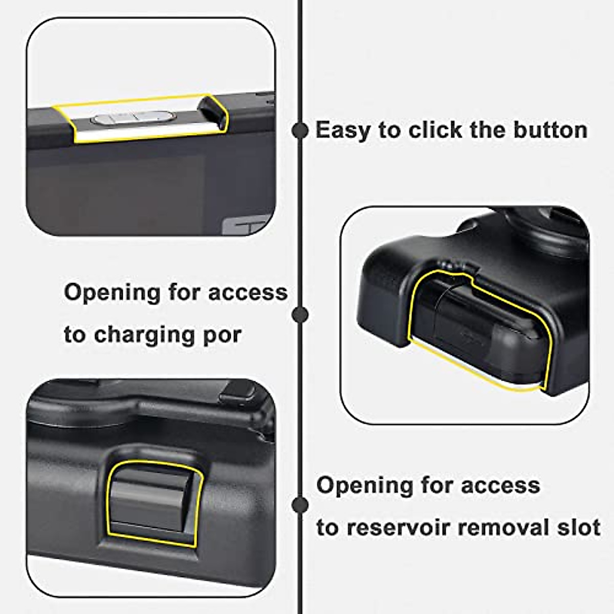 (Upgrade) iGuerburn tSlim X2 Pump Case with 360°Rotating Clip, Tandem tSlim Pump Holder Spool Up Excess Tubing, t Slim G4 Pump Accessories t:Holster Smooth Edges Won't Peel Off Screen Cover(Black)