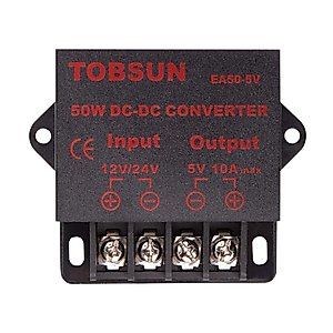12v to 5v Converter - iGreely DC 12V 24V to 5V 10A Step Down Converter Adapter DC Voltage Reducer Regulator Power Supplies Transformer Module (5V 10A 50W)
