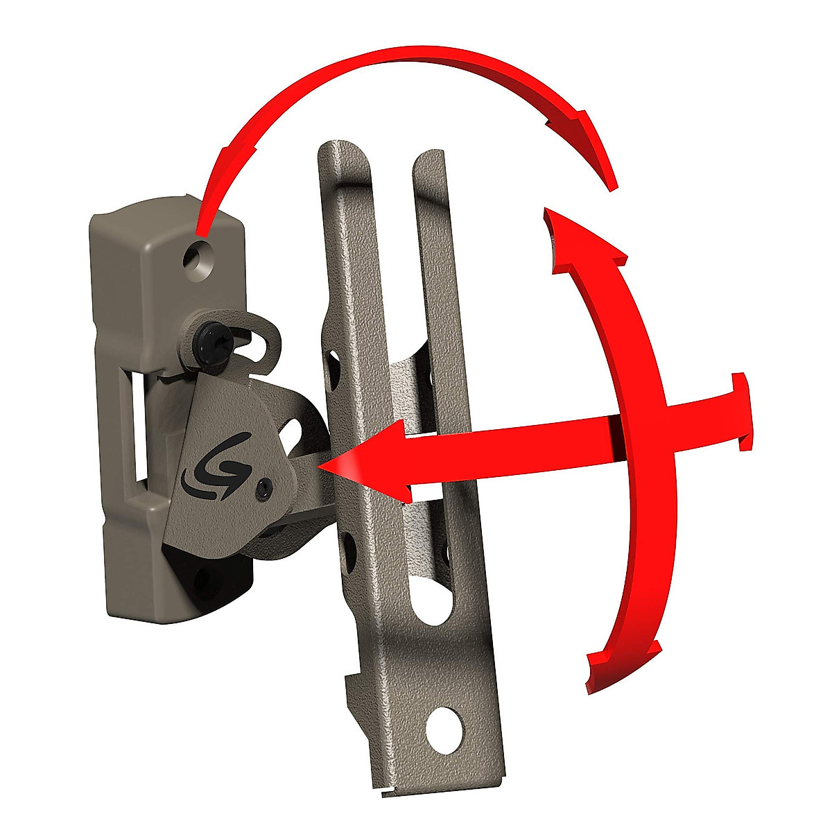 Cuddeback Genius Pan Tilt Lock Mount includes Universal Adapter and Mounting Screws