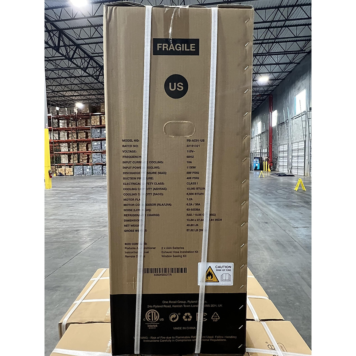 Pro Breeze Smart Air Conditioner Portable 10,000 BTU - 1130W Portable Air Conditioner with 4-in-1 Function, 300 Sq Ft Coverage, 24 Hour Timer & Window Venting Kit Included - AC Unit with Wifi & App