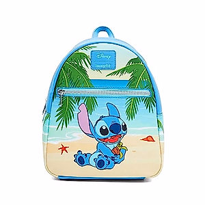 Hot Topic Loungefly Disney Lilo & Stitch Turtle Beach Mini Backpack