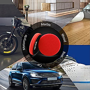 Red Finish Polish Pad, 1Pc 5 Inch Buffing Polishing Pads for 125mm Backing Plate Compound Buffing Sponge for Car Buffer Polisher Compounding, Polishing and Waxing