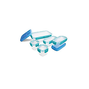 Rubbermaid LunchBlox Leak-Proof Entree Lunch Container Kit, Large, Blue