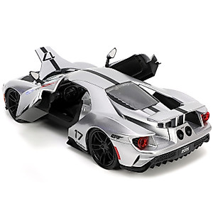 Jada Toys Big Time Muscle 1:24 2017 Ford GT Die-cast Car, Toys for Kids and Adults