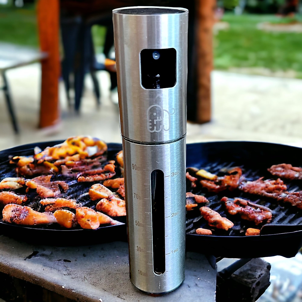 Paramex Kitchen Oil Sprayer for cooking - 100mL Stainless Steel, Multi Purpose for Air Fryer, BBQ, Grilling, Salad, Baking