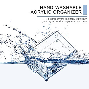 Sorbus Clear Makeup Organizer Display - Stylish Organization and Storage Case for Cosmetics, Jewelry & Hair Accessories - Space Saving Makeup Organizer for Vanity & Bathroom (2 Large, 4 Small Drawers)